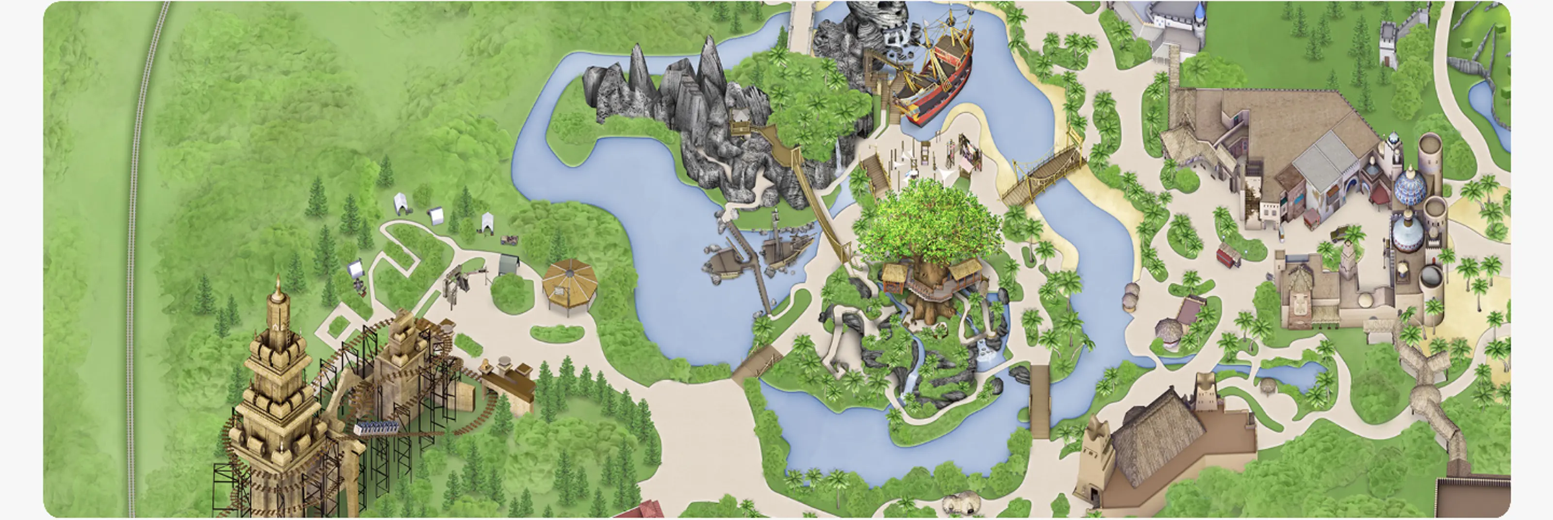 Mappa Di Adventureland Disneyland Disneyland Paris